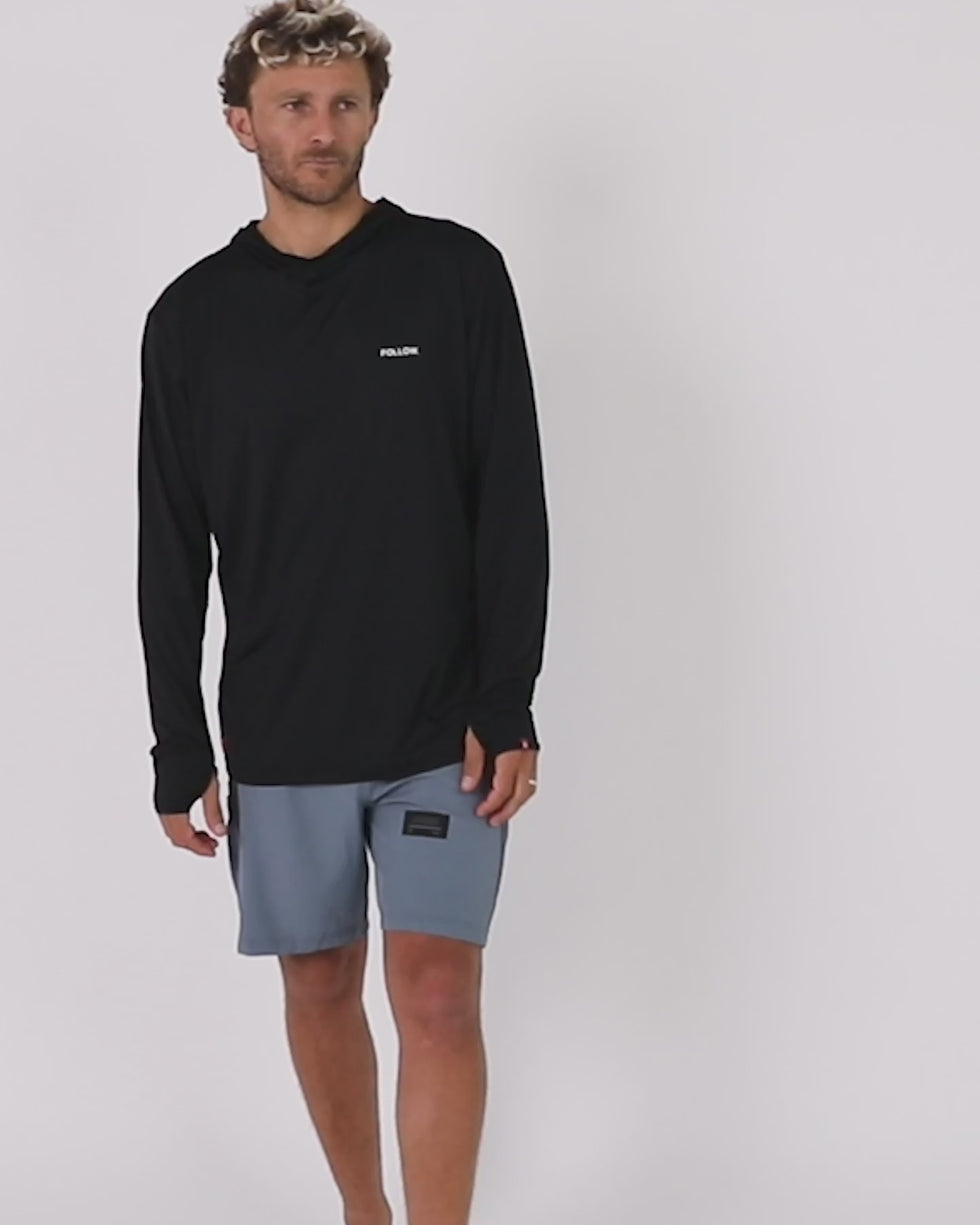 Follow Water Hood L/S - Black – Follow Australia